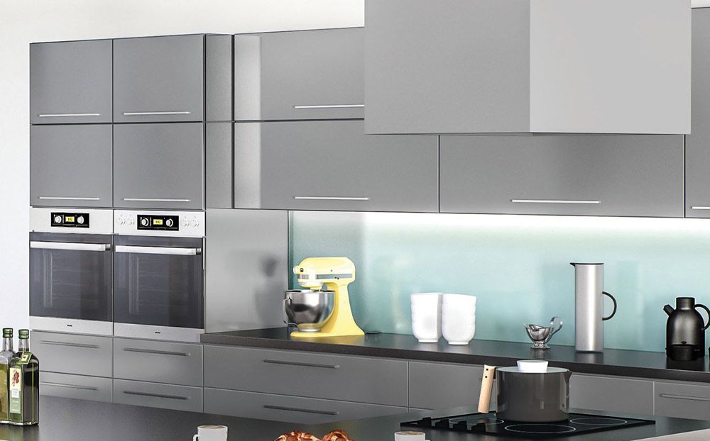Milano Fossil Grey Cabinets