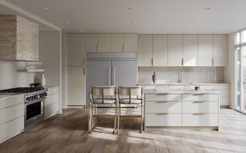 Milano Sand Cabinets