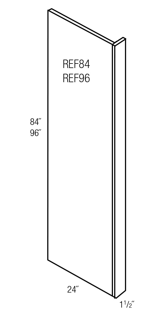 Amesbury Brown Refrigerator End Panels