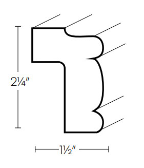 Richmond White LTRM: Light Rail Molding: Pre-Assembled Kitchen Cabinets