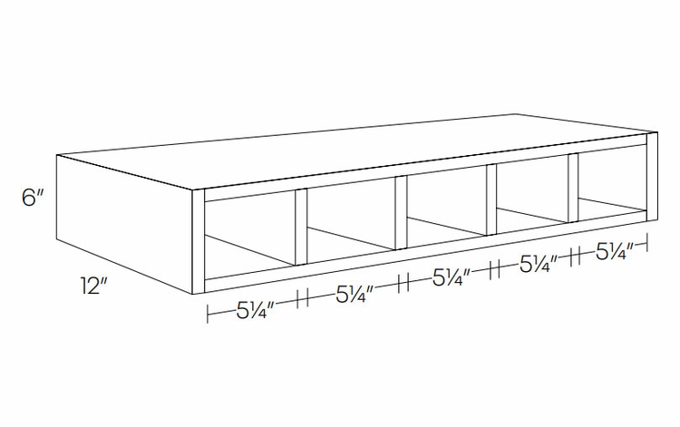 Richmond White WC36: Wine Cubby: Assembled Kitchen Cabinets