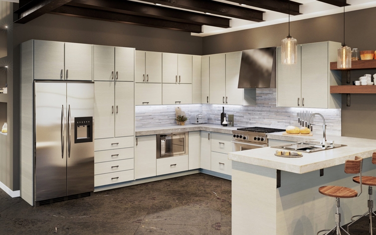 Modern Pine Kitchen Cabinets