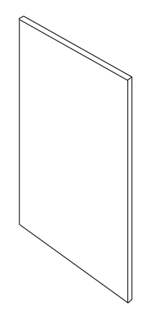 Versailles White BEP: Base End Panel: Pre-Assembled Kitchen Cabinets