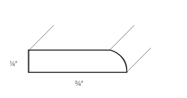 Versailles White SCM: Scribe Molding: Pre-Assembled Kitchen Cabinets