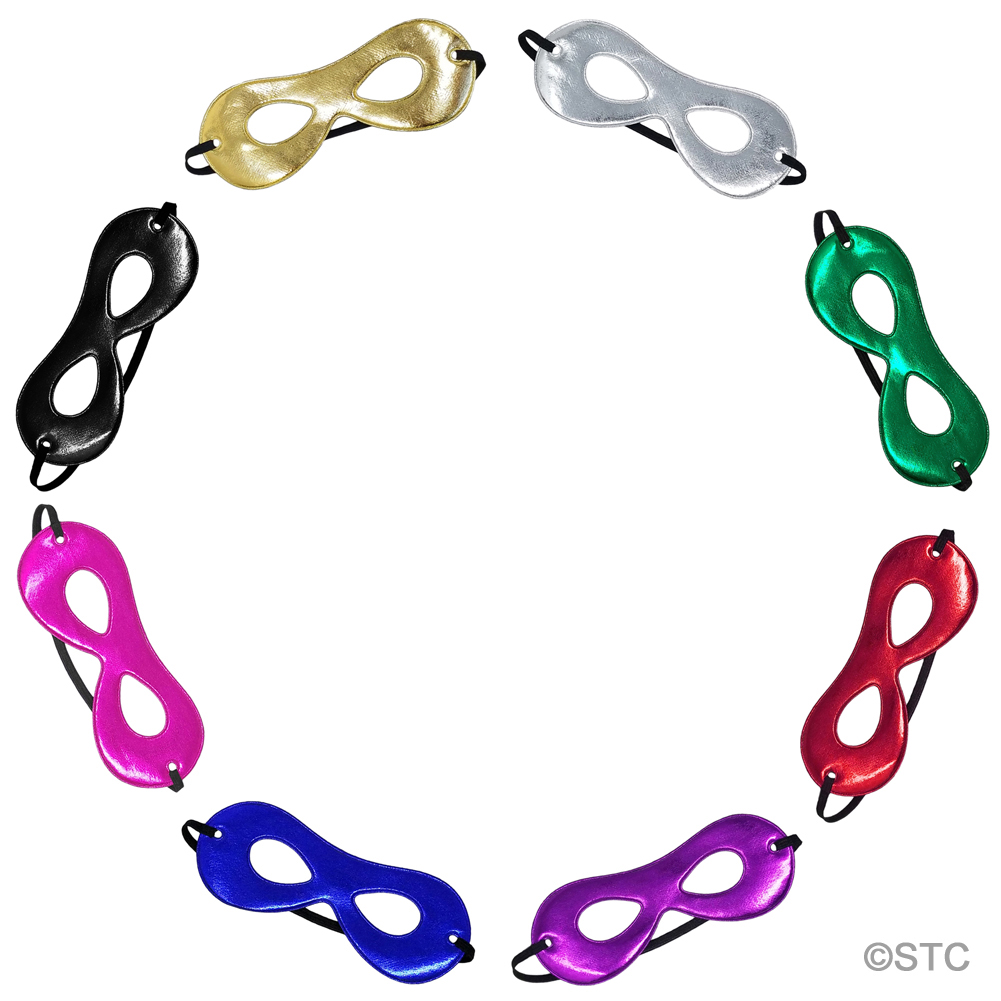 Child Shiny Green Superhero Mask - Kids Superhero Costume Eye Mask