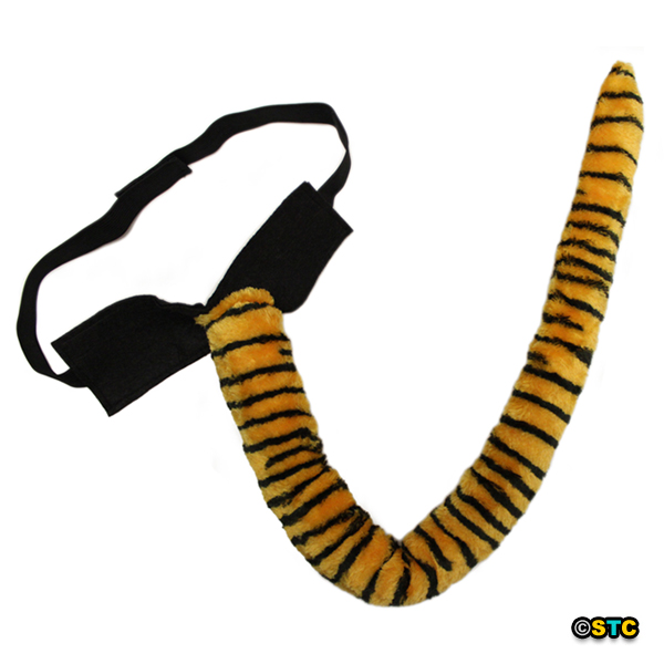 Deluxe Long Plush Tiger Tail Costume Accessory - Halloween Bendable ...