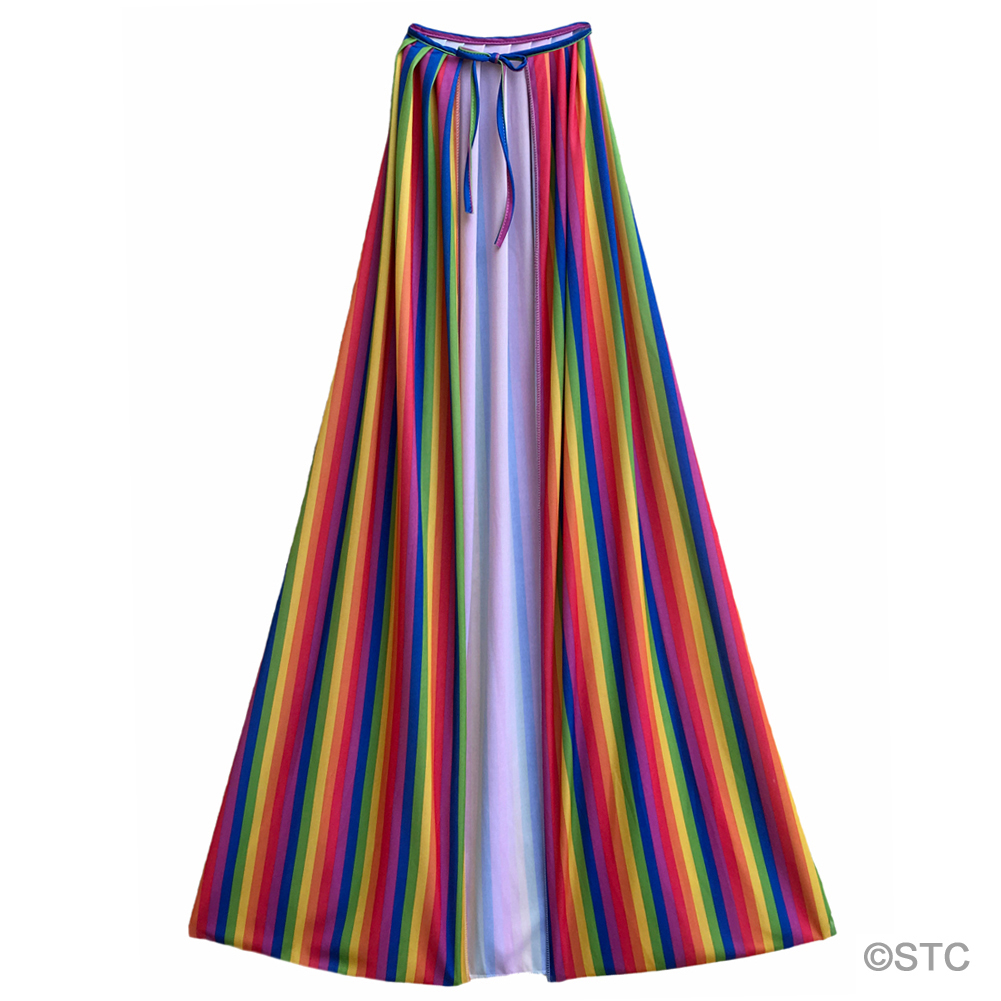 48" Long Adult Rainbow Cape - Superhero, Fantasy, Parade, Halloween ...