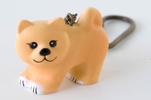 Lisa Larson Mini-animal Key Ring (Shiba Dog) - Keychains -Photo related ...
