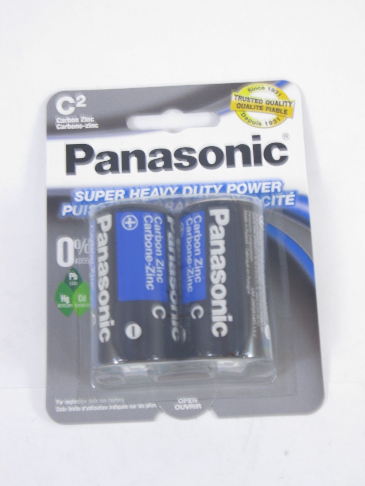 Panasonic C Cell - 2 Pack Super Heavy Duty - Batteries for Photo