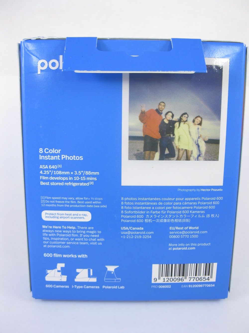 Polaroid 600 Color Film 8 Pack - Polaroid Film for 600 Type Cameras