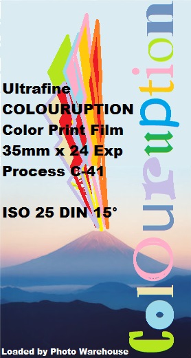 Ultrafine COLOURUPTION Experimental Color Print Film 35mm x 24 ISO 25 ...