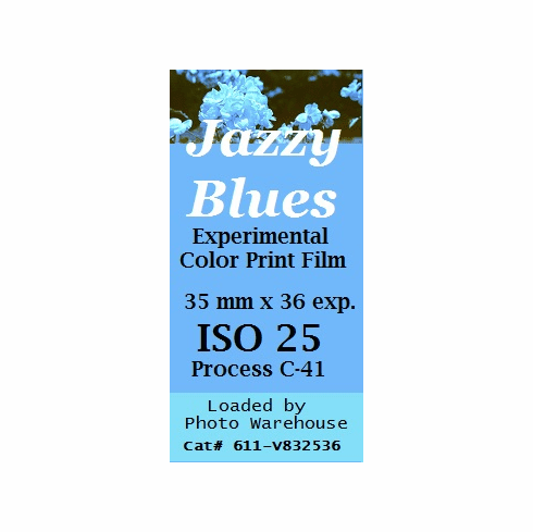 Ultrafine JAZZY BLUES Experimental Color Print Film 35mm x 36 ISO 25 ...