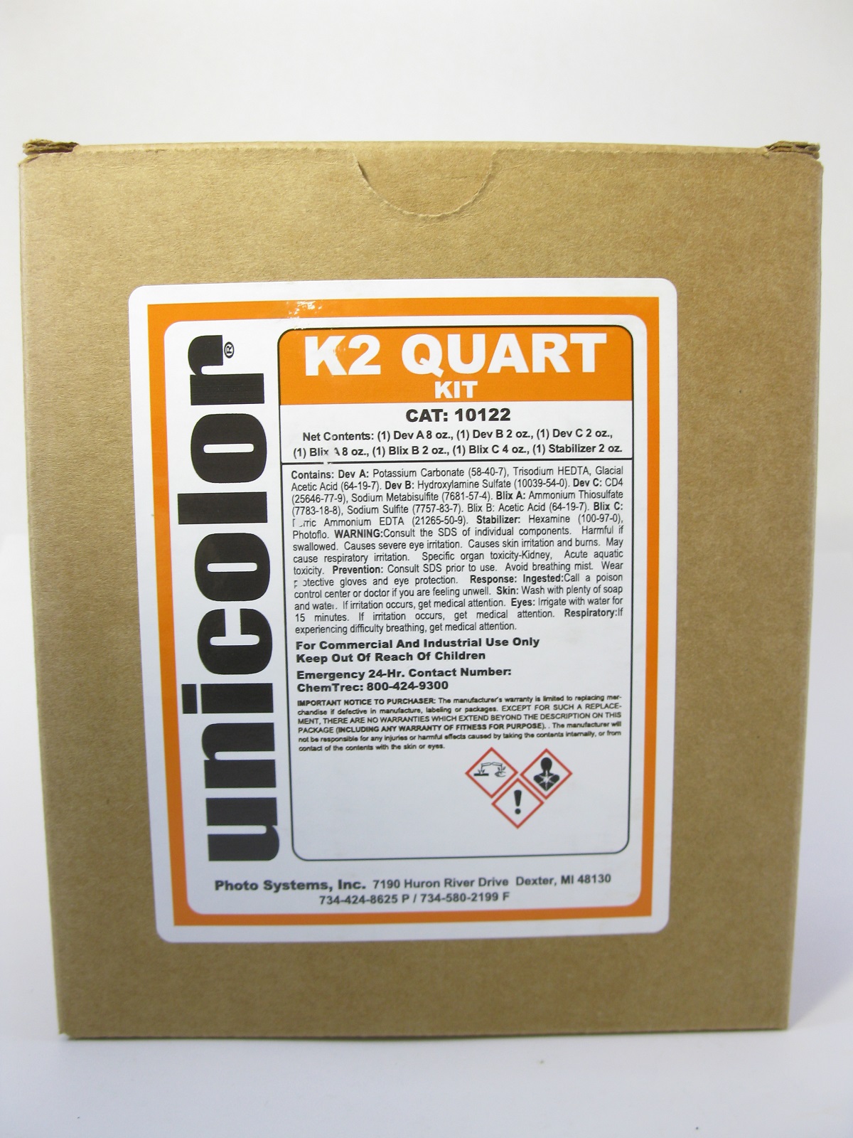 Ultrafine Unicolor C-41 LIQUID Film Developer Kit (1 Quart) - Color ...