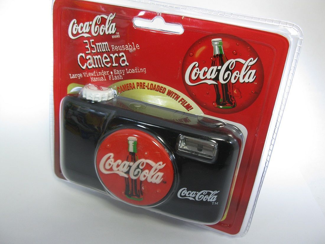 Vintage Coca-Cola Badge 35mm film Camera Unique in original packaging ...