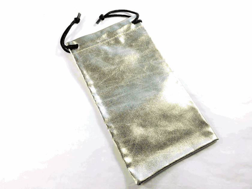 METALLIC GOLD DRAWSTRING CASE - Cases
