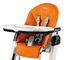 Peg Perego Siesta Replacement High Chair Cushion & Harness - Arancia Orange