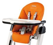 Peg Perego Siesta Replacement High Chair Cushion & Harness - Arancia Orange