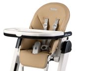 Peg Perego Siesta Replacement High Chair Cushion & Harness - Noce Beige Tan