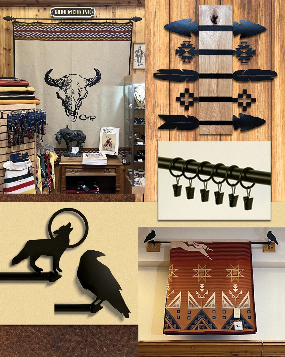 Steel Blanket Hanging Rack With Hardware