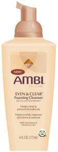 Ambi Even & Clear Foaming Cleanser 6oz