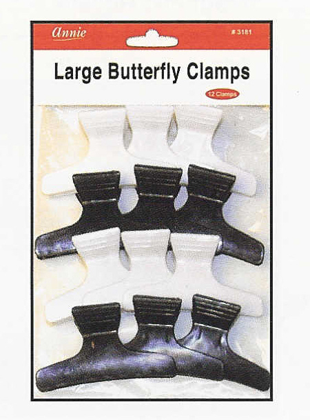 Annie 3" Large Butterfly Clamps 12ct.