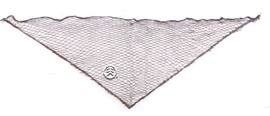 Annie JUMBO COTTON Triangle Hair Net Dark Brown