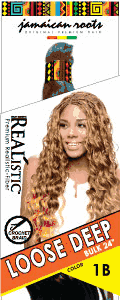 Bijoux Jamaican Roots Realistic Synthetic Loose Deep Bulk 24"