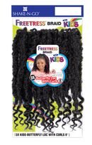 FREETRESS 3X KIDS-BUTTERFLY LOC WITH CURLS 8"