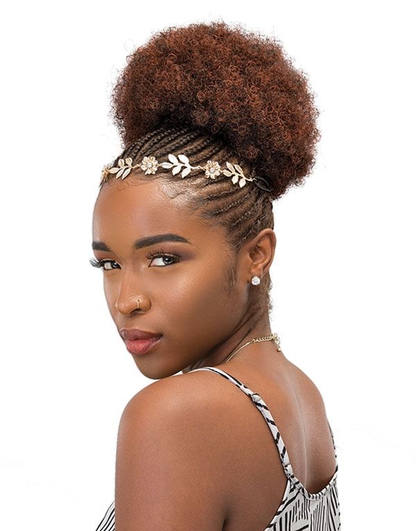 Janet Collection Noir Every Time Drawstring Ponytail Afro Mini