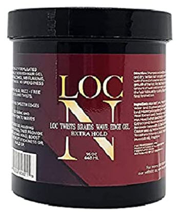 LOC N GEL LOC Twists Braids Wave Edge Gel 16 OZ Extra Hold