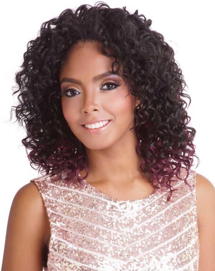 Mane Concept Brown Sugar Human Hair StyleMix Half Wig Perfect Edge Wig ...