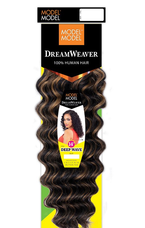 Model Model Dream Weaver 100% Human Hair Deep Wave Weave