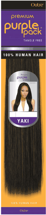 Outre Premium 100% Human Hair Purple Pack Yaki Weave