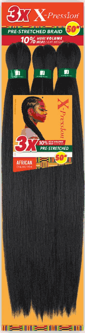 Sensationnel African Collection 3X X-Pression Pre-Stretched Braid 50 ...