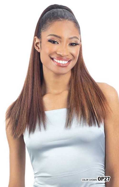 SHAKE N GO NATURAL ME DRAWSTRING PONYTAIL STRAIGHT