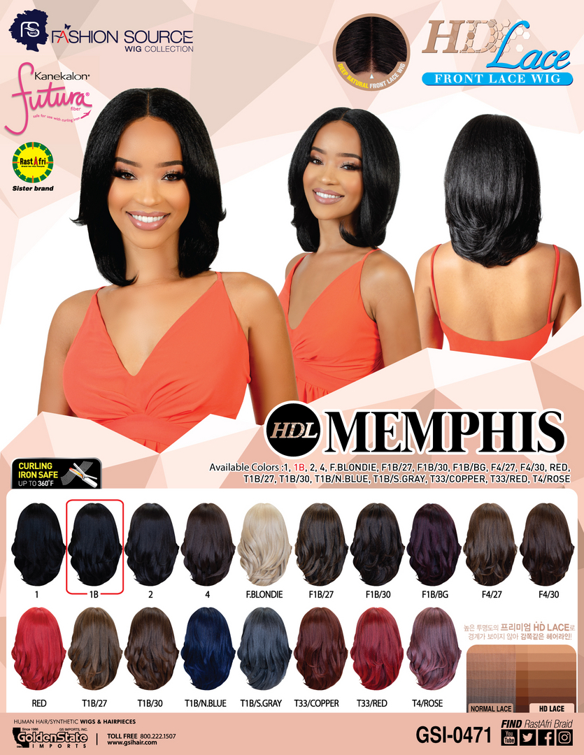 Golden State Fashion Source HD Lace Front Wig HDL Memphis (NEW!!!)