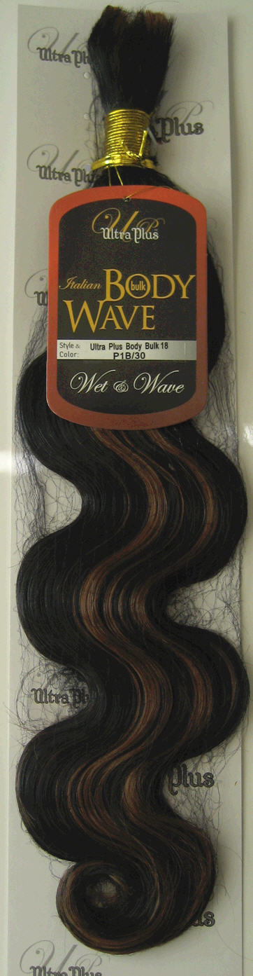 Ultra Plus Body Wave Bulk Human Hair 18"