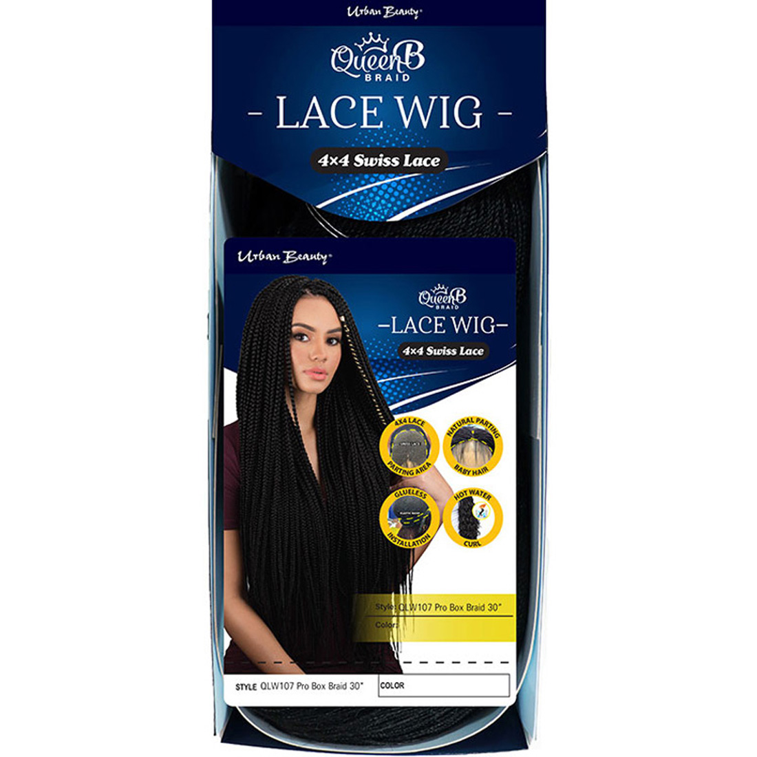 Urban Beauty Queen B Braid Lace Wigs