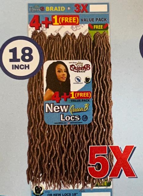 Urban Beauty Queen B Braid New Locs 18" 5X
