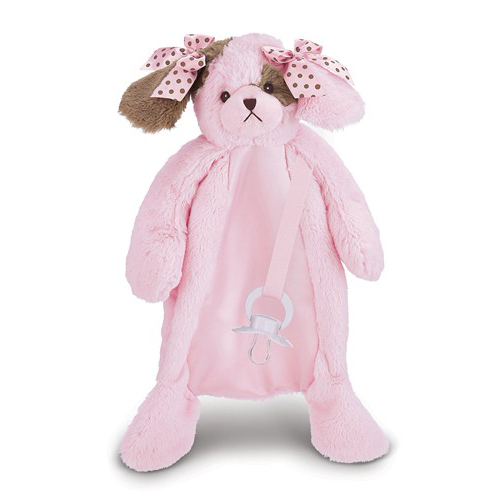 Bearington Baby Wiggles Pink Dog Pacifier Pet Snuggler | Hearts Desire ...