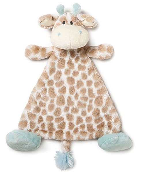 DEMDACO Baby Colby Giraffe Rattle Baby Blankie 12" | Hearts Desire Gifts