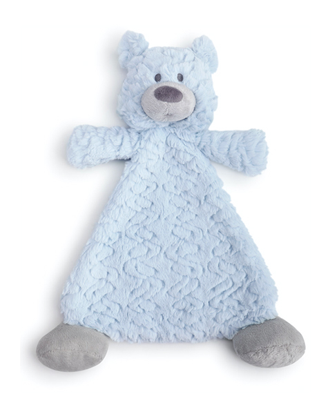 DEMDACO Baby Blake Bear Rattle Blankie Cozy | Hearts Desire Gifts