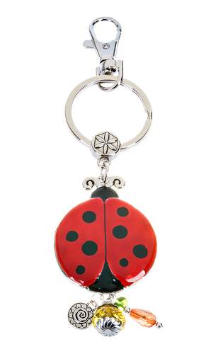 Ganz Key Rings, Keychains - Lucky Ladybug with Color | Hearts Desire Gifts