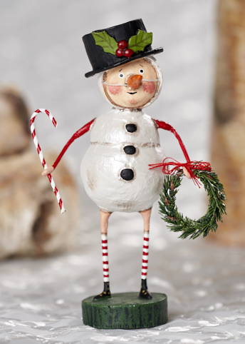Lori Mitchell Chilly Willy Snowman Christmas Figurine, ESC Figurines ...
