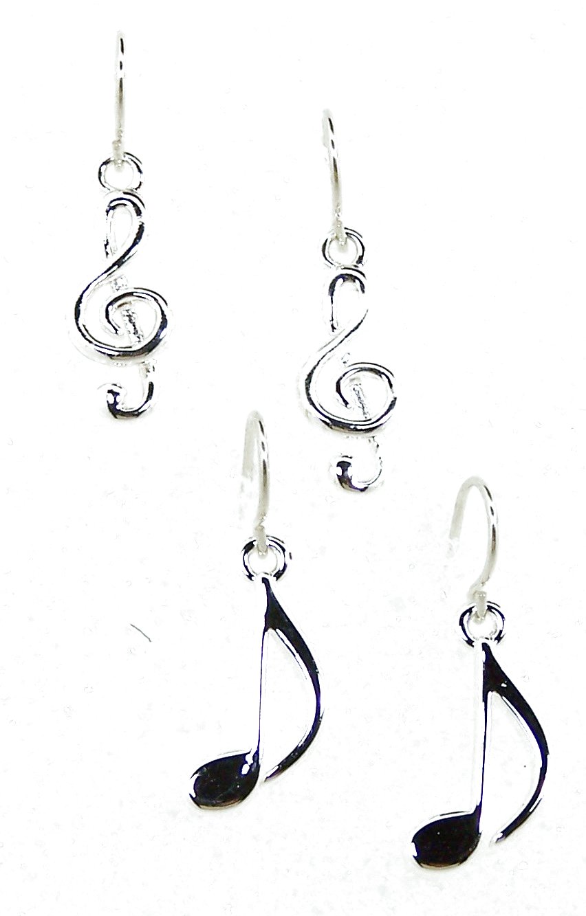 Treble Clef & Eighth Note Earrings | Music Lover's Earrings