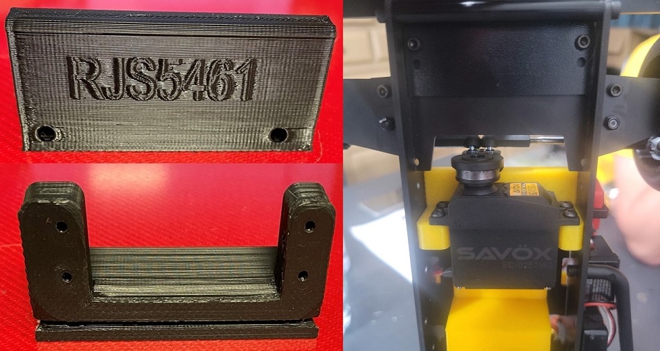 RJ Speed 3D Printed Servo Mount (5461)