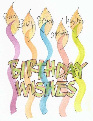 Birthday - Birthday Wishes Greeting Card, message inside