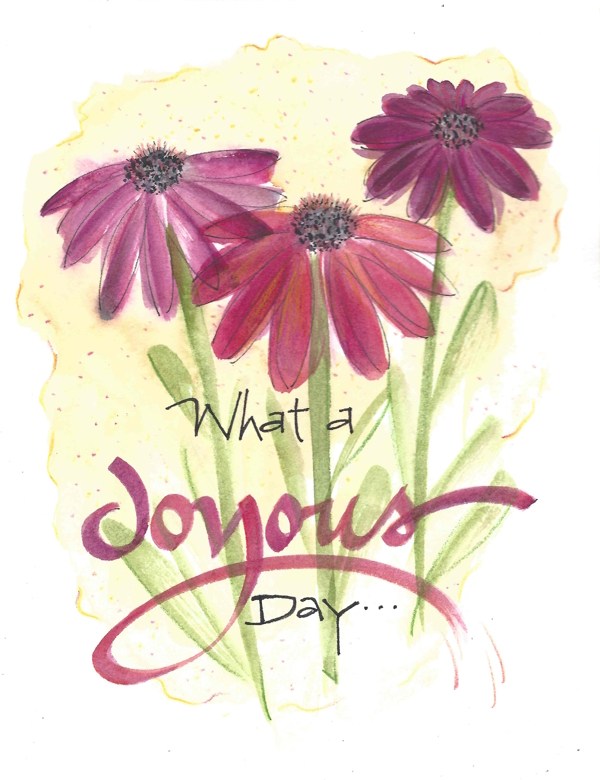 Birthday - Joyous Day Birthday Greeting Card, message inside