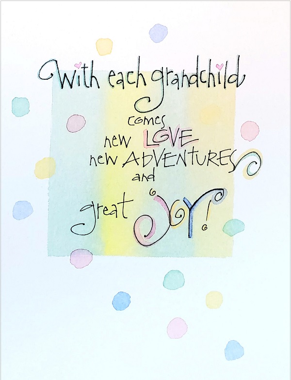 Each Grandchild Congratulations Greeting Card