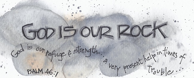 Encouragement - God is our Rock Bookmark